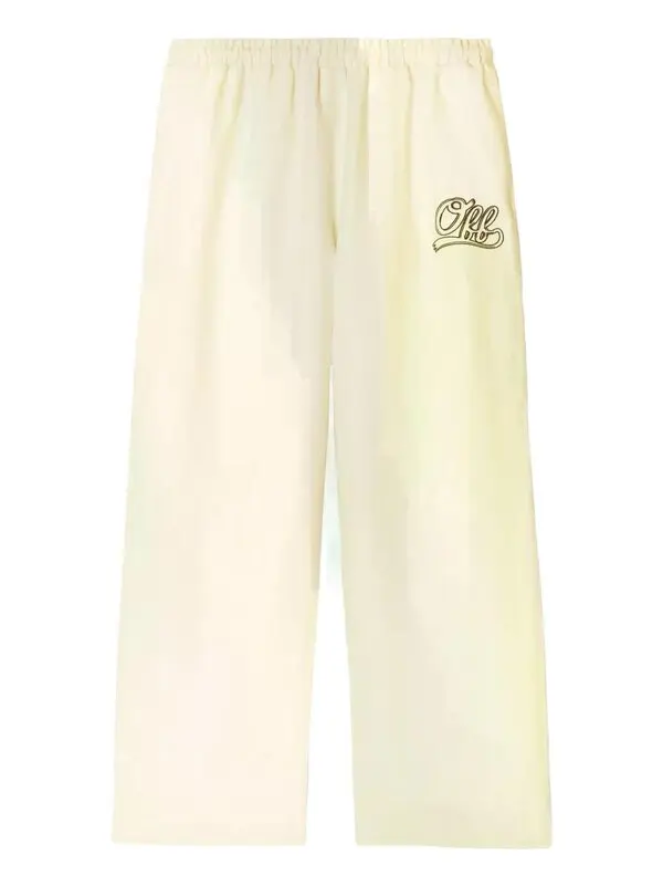 Off-White Logo-print Trousers - Neutrals