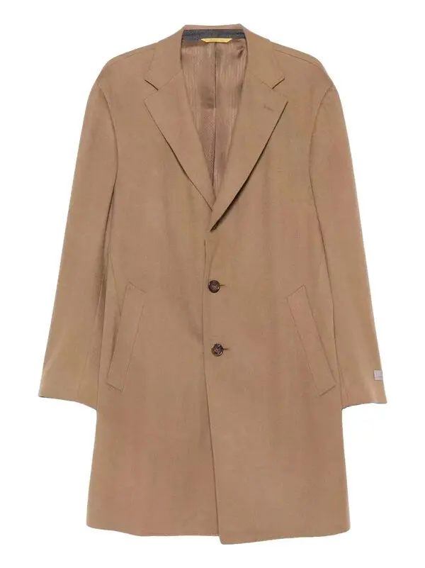 Canali Tailored Cashmere Coat - Brown