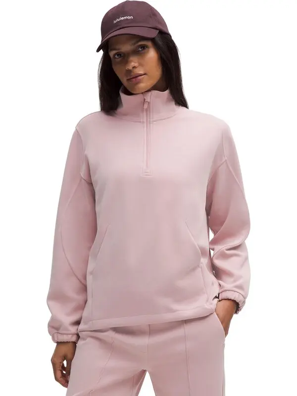 Lululemon Softstreme Half-zip - Mink Berry
