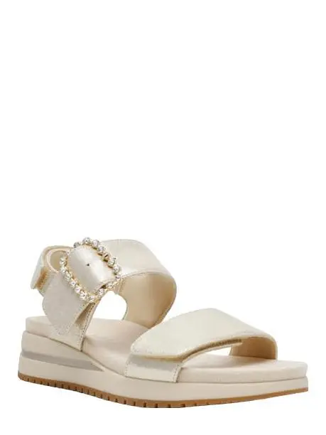 Anne Klein Evanti Platform Sandals - Light Gold