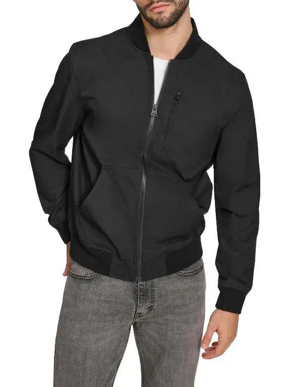 LEVI'S Oxford Water Resistant Bomber Jacket - Black