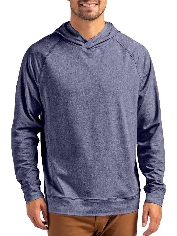 Cutter & Buck Adapt Heather Hooded Pullover - Navy Blue Heather