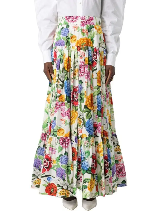 Dolce & Gabbana Printed Maxi Skirt - Multicolor