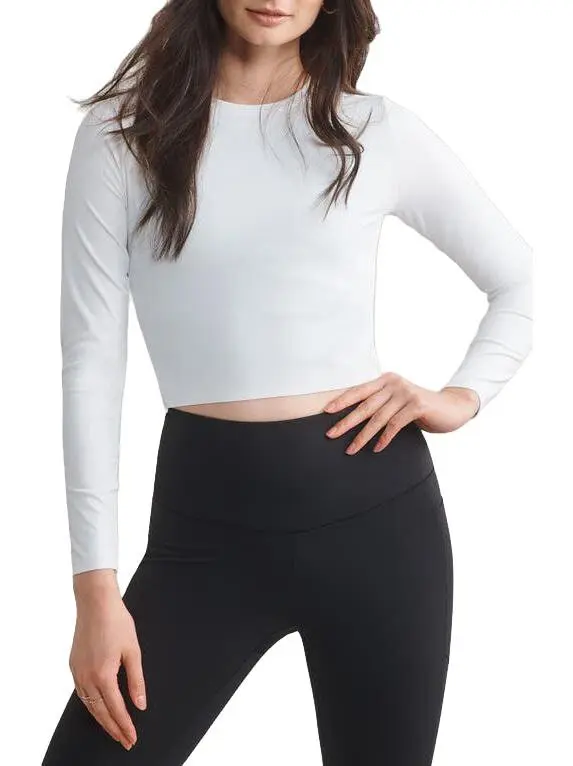 RHONE Serene Fitted Long Sleeve Top - Snow White