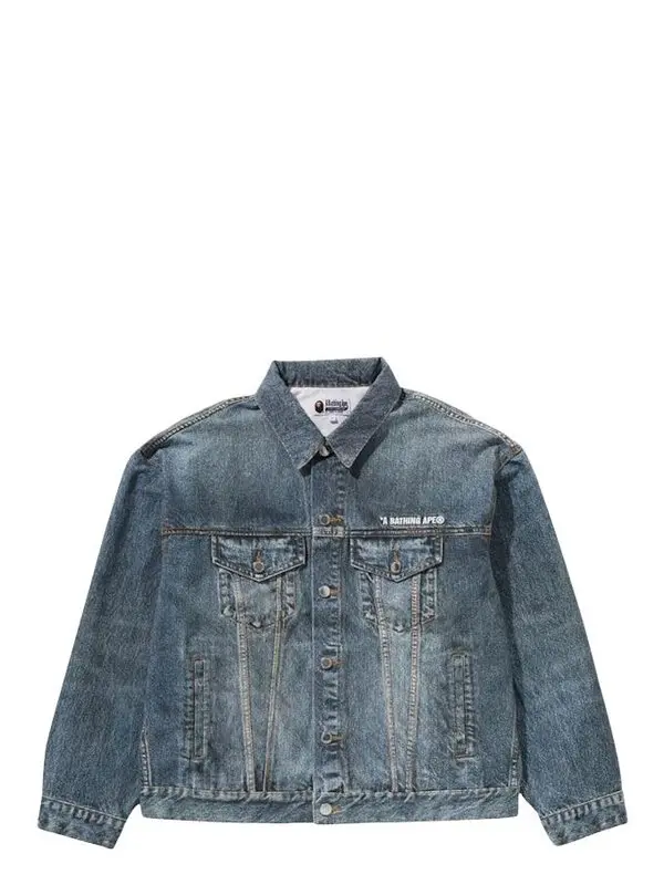 BAPE Printed Denim Jacket - Light Indigo