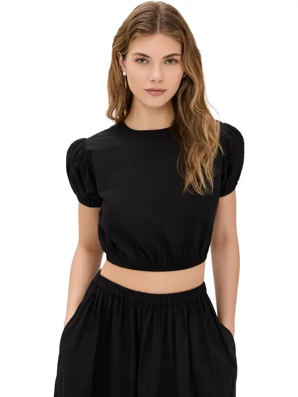 Playa Lucila Crew Top - Black