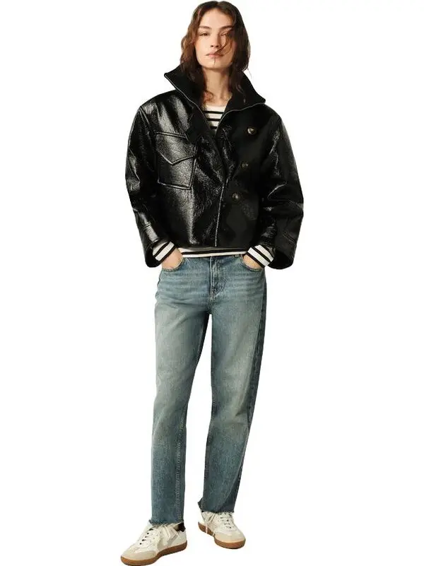 Ba&sh Morina Zip-up Jacket - Black