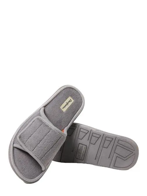 DEARFOAMS Collin Terry Adjustable Shower Slide Slipper - Medium Grey