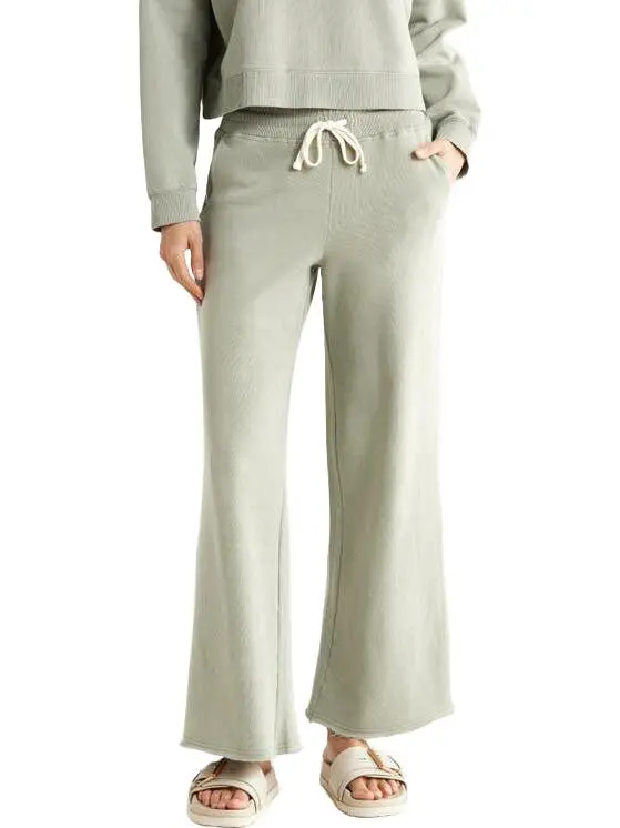Marine Layer Cloud Nine Wide Leg Fleece Pants - Shadow