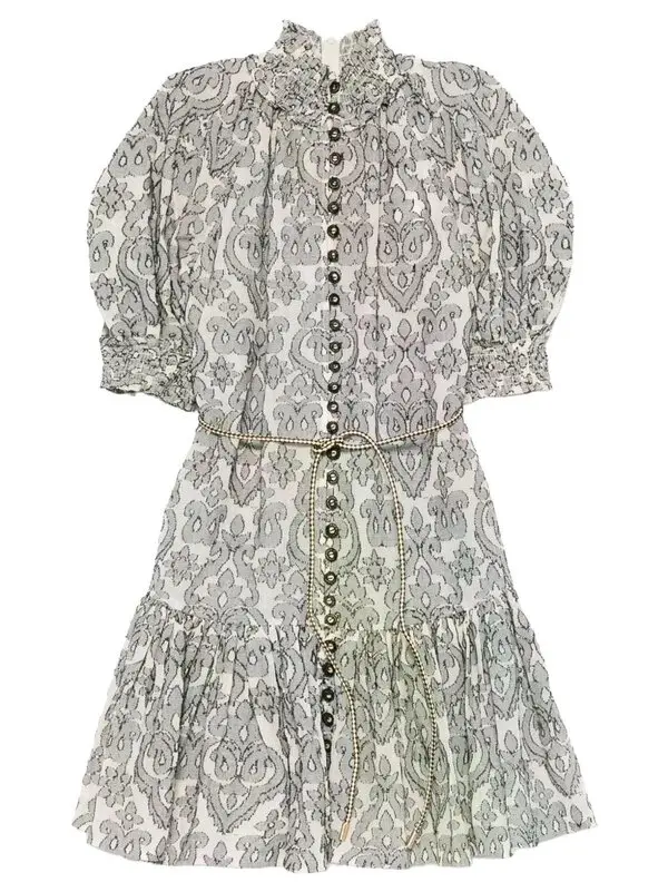 Zimmermann Wylie Lantern Mini Dress - Black