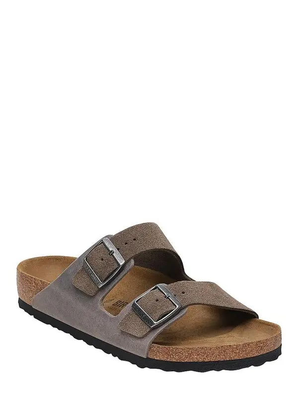 BIRKENSTOCK Arizona Sandals - Gray Suede
