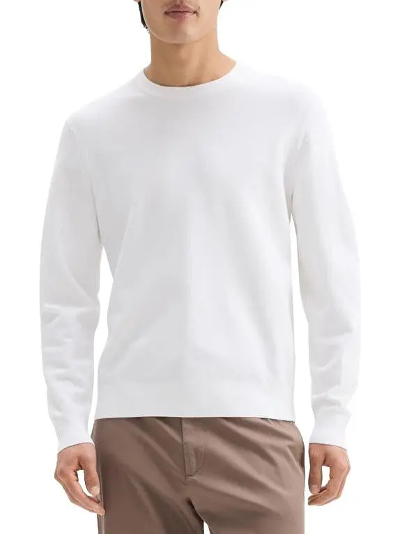 Theory Textured Crewneck Sweater - White