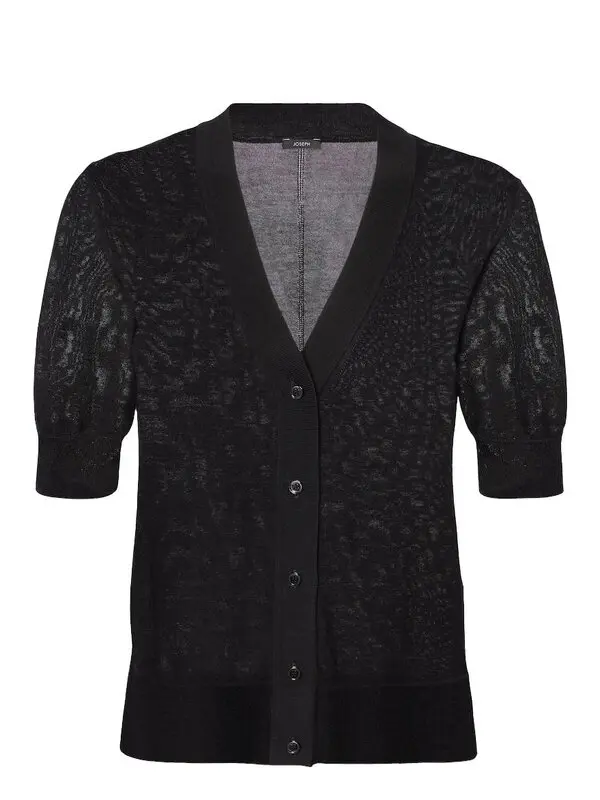 JOSEPH Superfine Silk And Cotton Top - Black