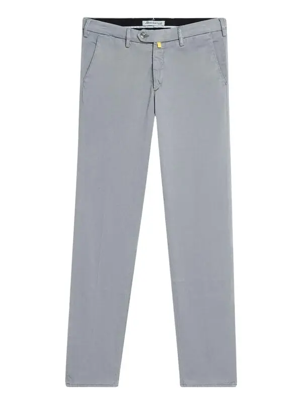 SARTORIO Straight-fit Four-pocket Trousers - Gry