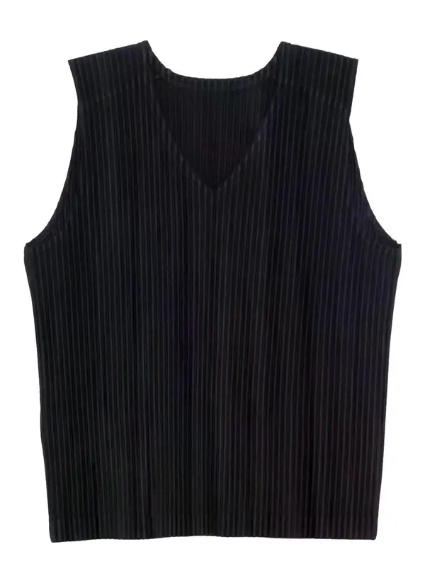 Issey Miyake Pleated Top - Blue
