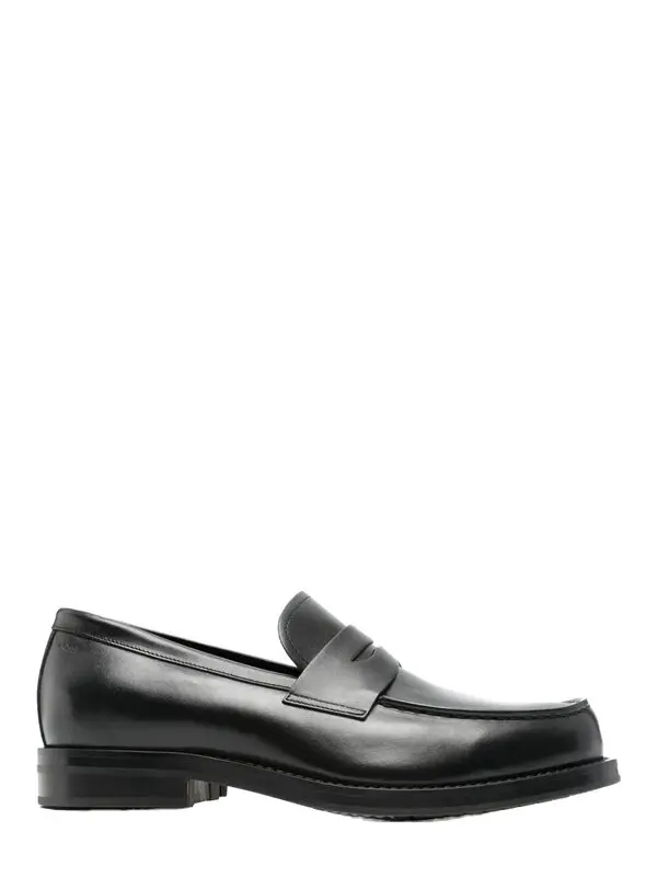 Hugo Boss Leather Loafers - Black