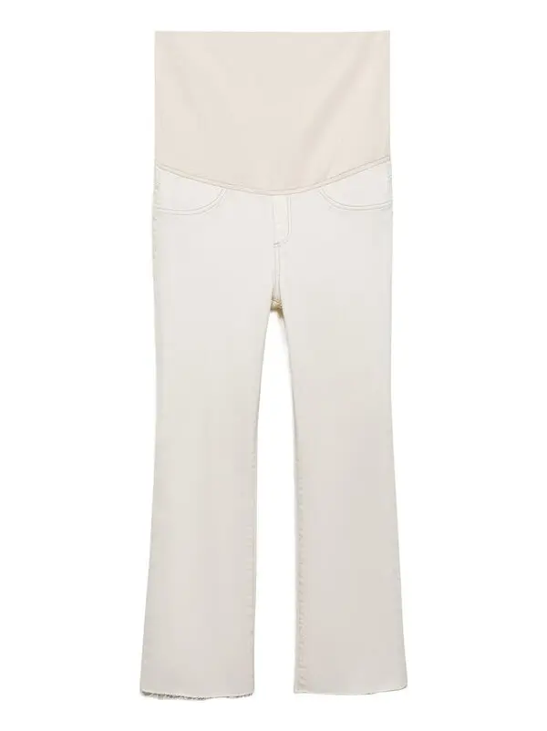 Mango Over-the-bump Maternity Jeans - Off White