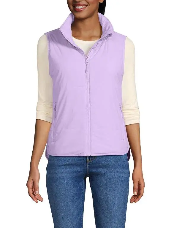 LANDS' END Wanderfree Insulated Vest - Lilac Petal