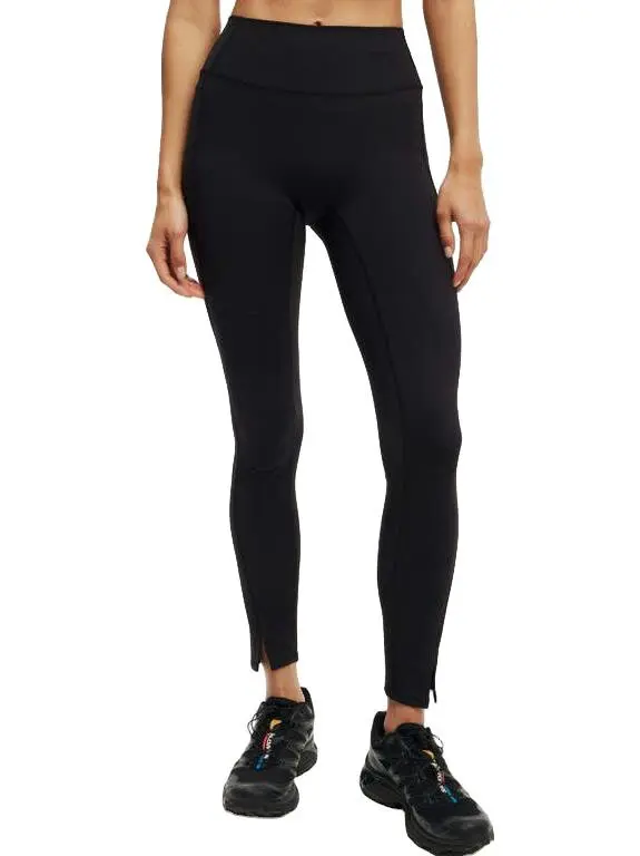 Cotton:on Active Ultra Soft Side Pocket Full Length Tight - Black