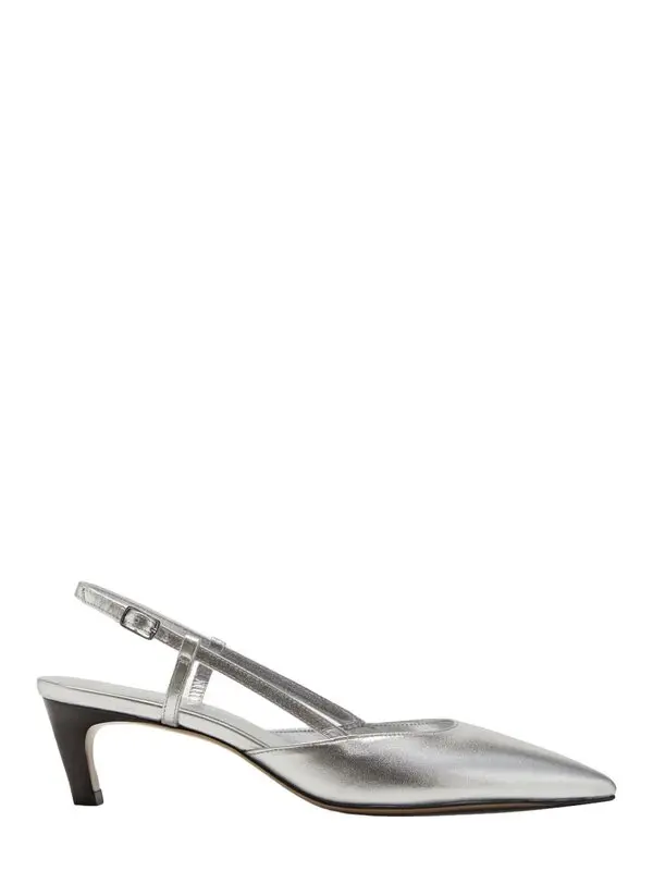 Everlane Studio Slingback Heel - Silver