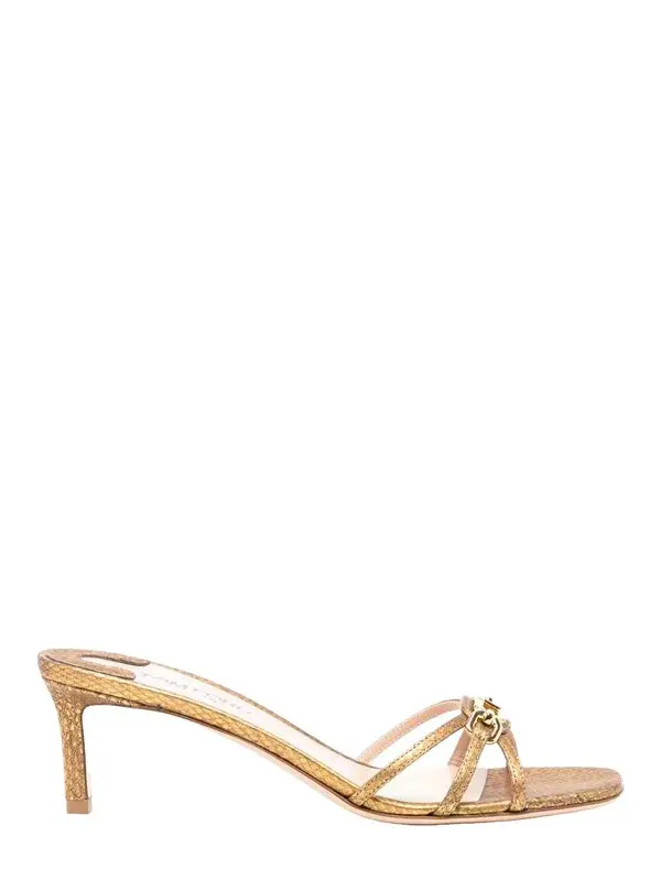 TOM FORD 55mm Leather Mules - Brown
