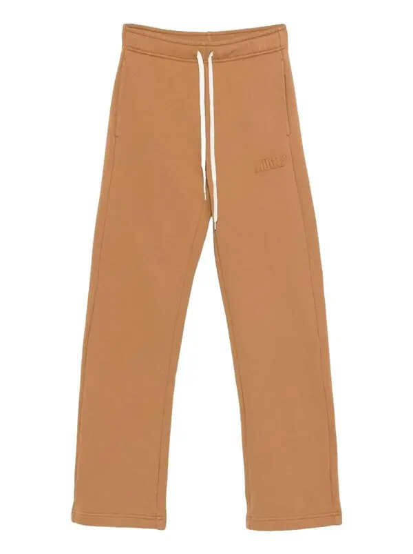 AUTRY Cotton Track Pants With Logo - Beige