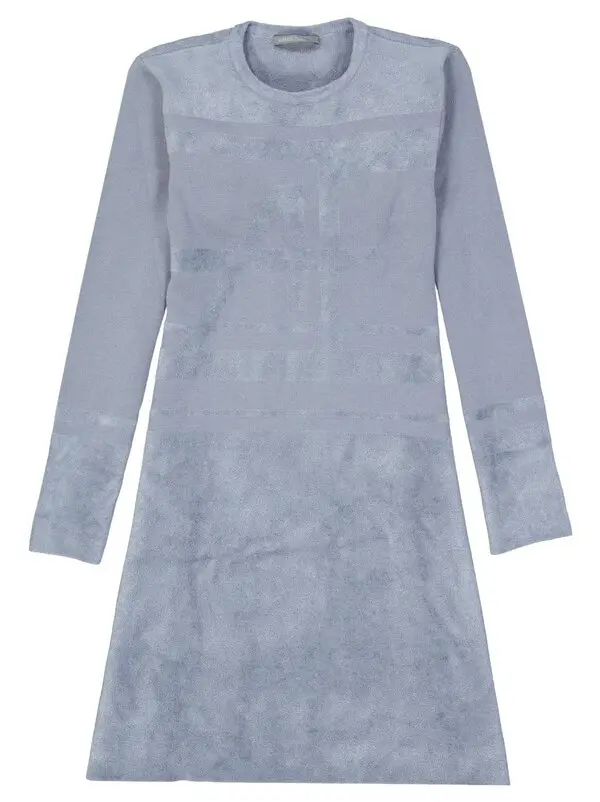 Alberta Ferretti Virgin Wool Dress - Gray