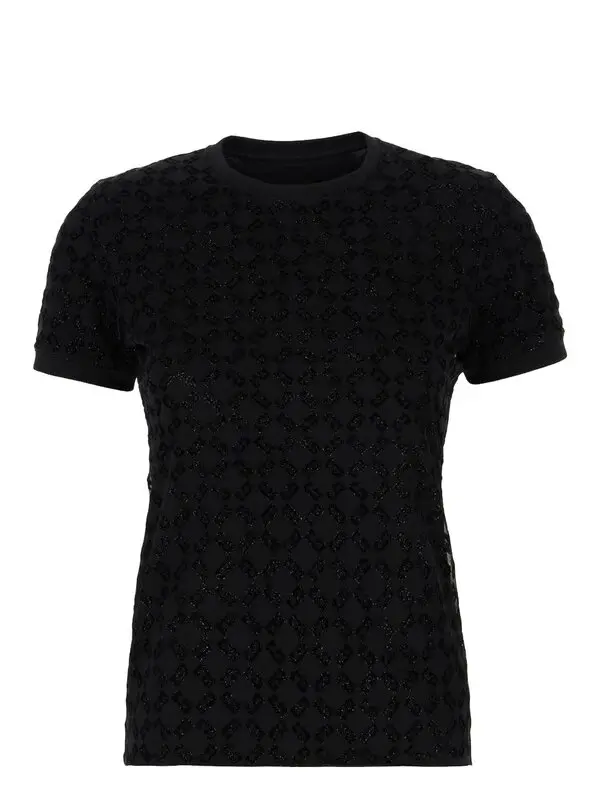 Givenchy Tulle Overlay Top - Black