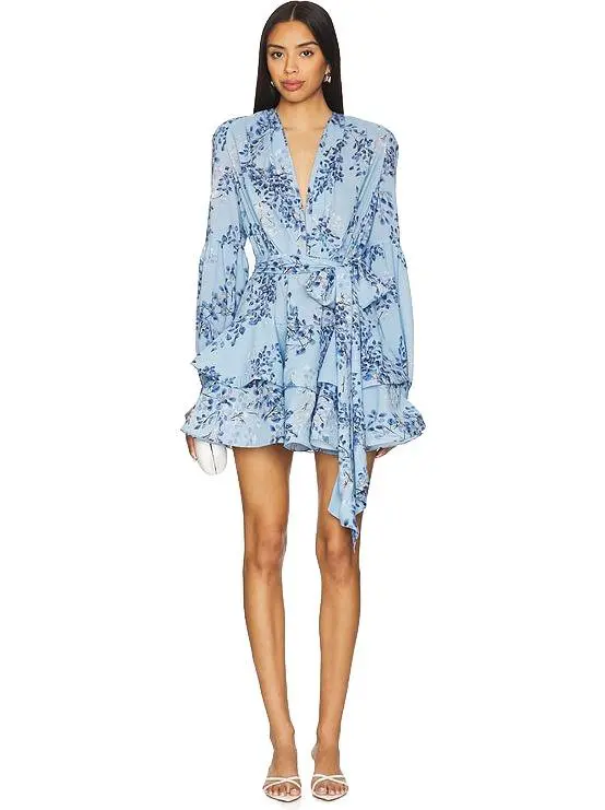 Bronx And Banco Bedouin Poppy Mini Dress - Blue Multi