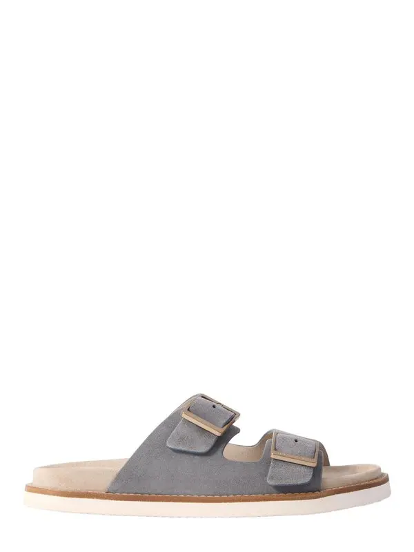 Brunello Cucinelli Suede Sandals - Gray