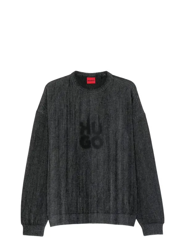 Hugo Boss Logo-print Sweatshirt - Black
