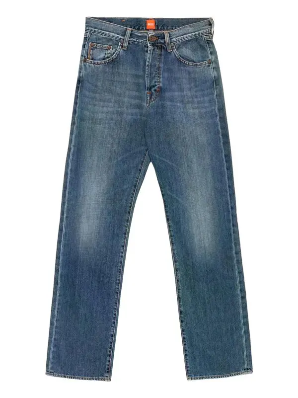 Hugo Boss Washed Jeans - Blue