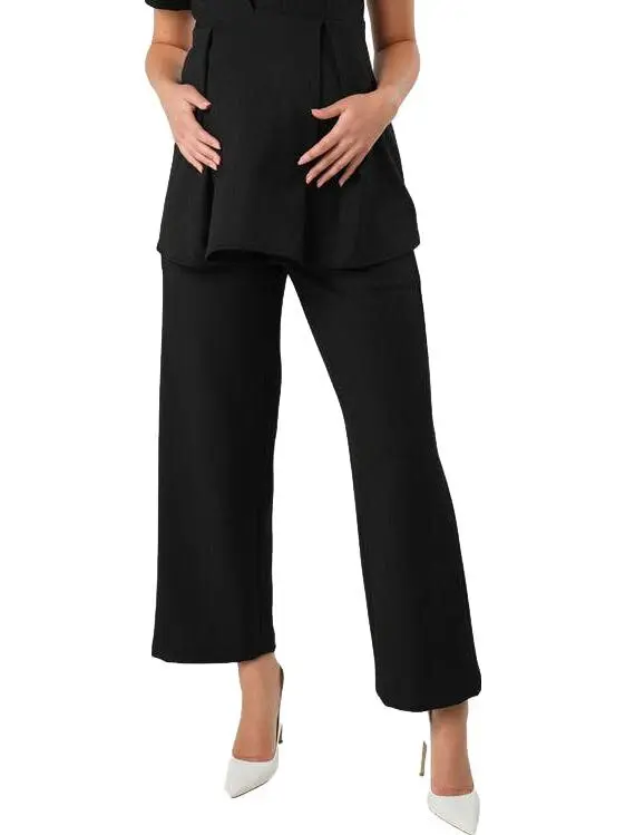 MARION Maternity Trousers - Black