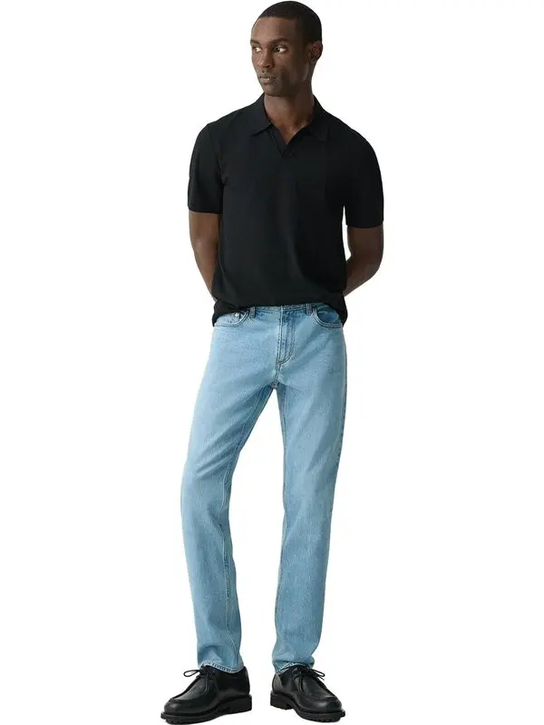 Theory Raffi Stretch Denim Jeans - Super Light Wash