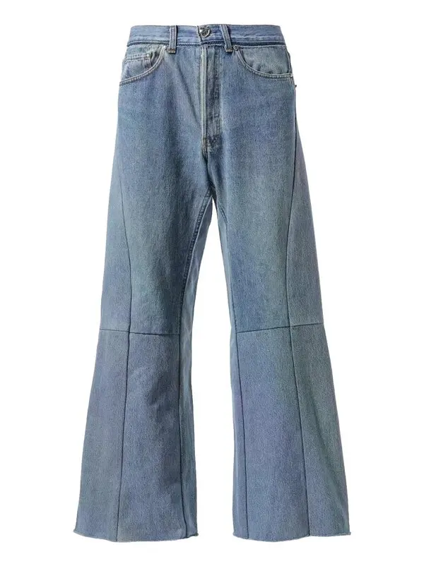 Readymade Panelled Bootcut Jeans - Blue