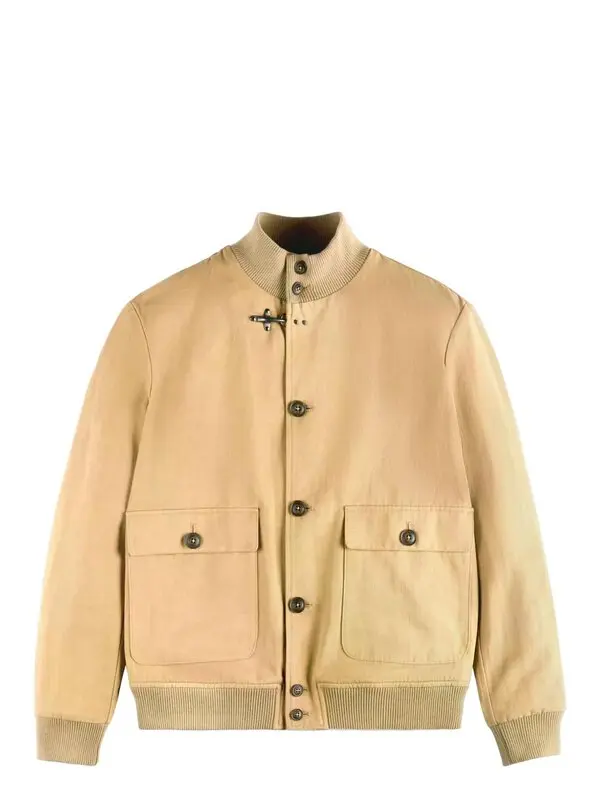 FAY Twill Bomber Jacket - Neutrals
