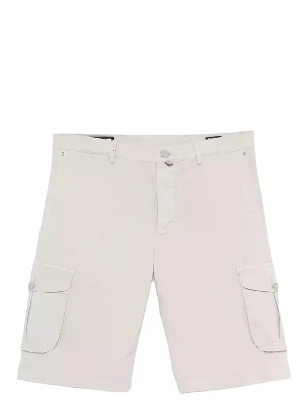 Kiton Cotton Cargo Shorts - Grey