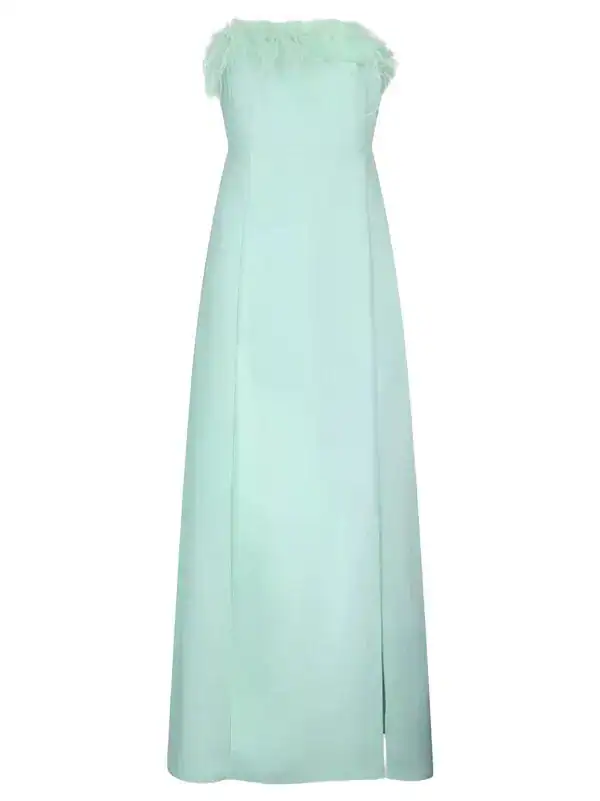 Women's Green Feather Dresses
