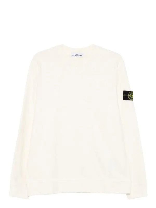 Stone Island Crew Neck Sweater - White