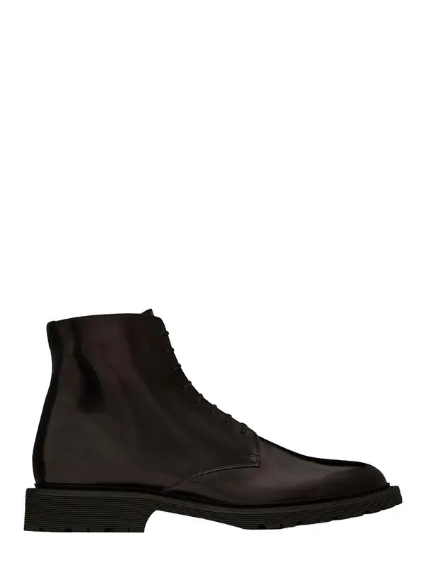 Saint Laurent Army Leather Boots - Black