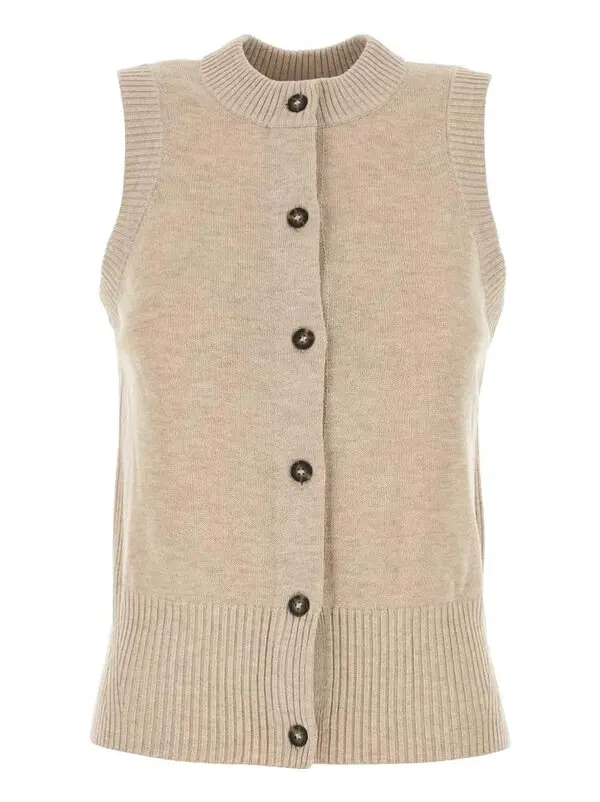 Camilla And Marc Macie Knitwear Vest - Beige O Tan