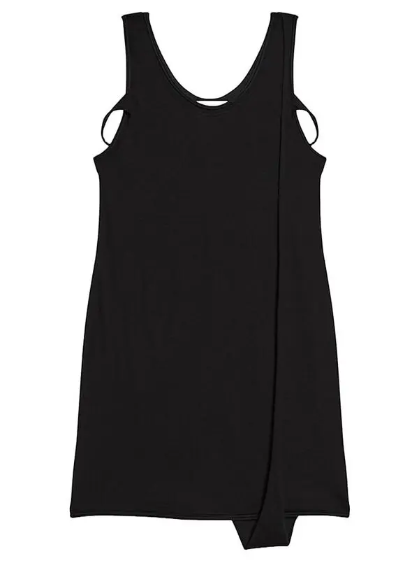 Helmut Lang Pointelle Polo Dress - Black