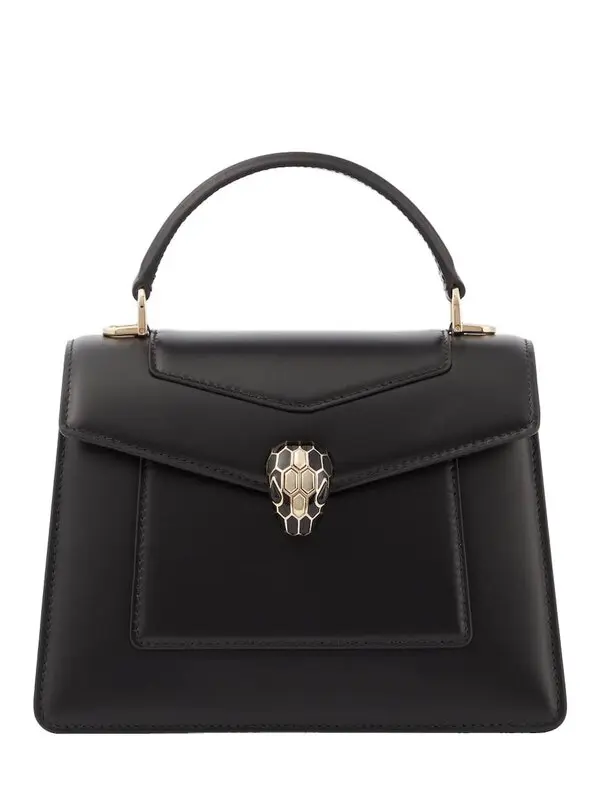 BVLGARI Serpenti Forever Medium Tote - Black