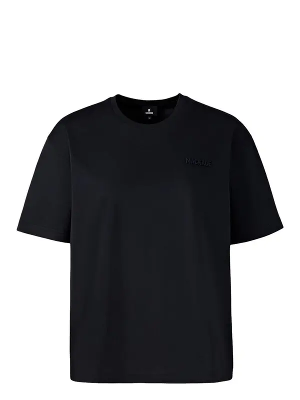 Mackage Tee-w T-shirt With Silicone Logo - Navy