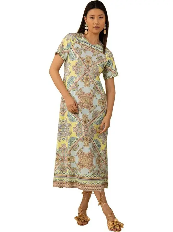Hale Bob Emberly Maxi Jersey Dress - Blue