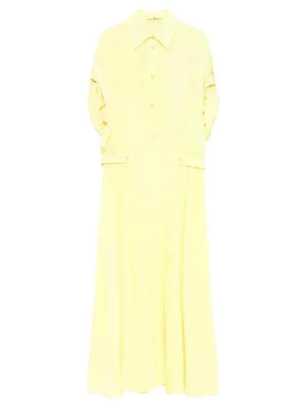 Ermanno Scervino Silk Midi Dress - Yellow