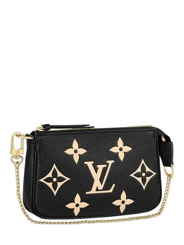 LOUIS VUITTON Pochette Mini Accessoires - Black/beige