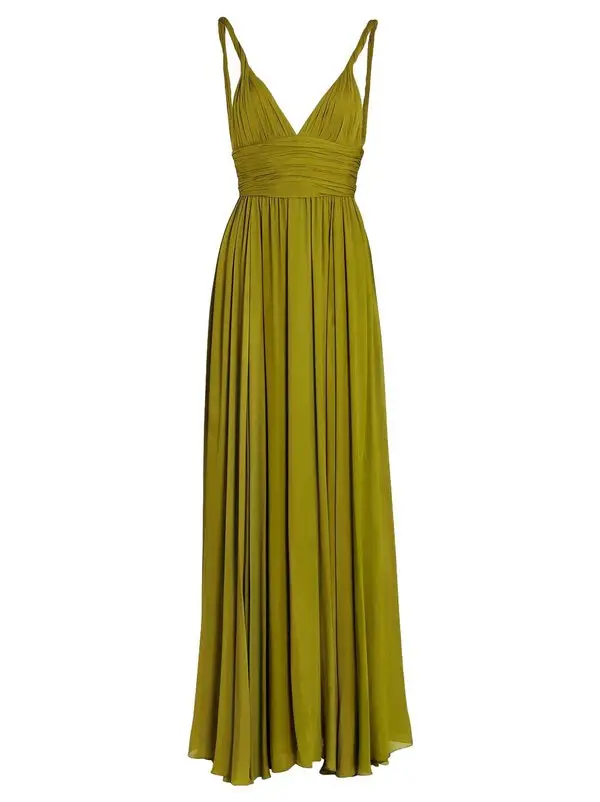 Giambattista Valli Draped Maxi Dress - Green