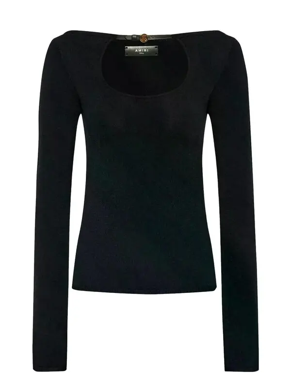 Amiri Logo-plaque Top - Black