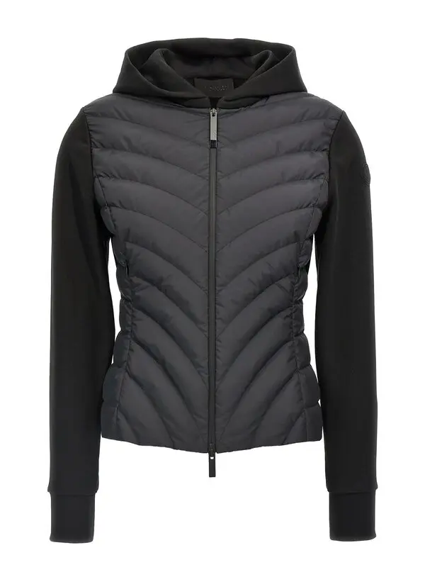 Moncler Zip-up Hoodie - Black